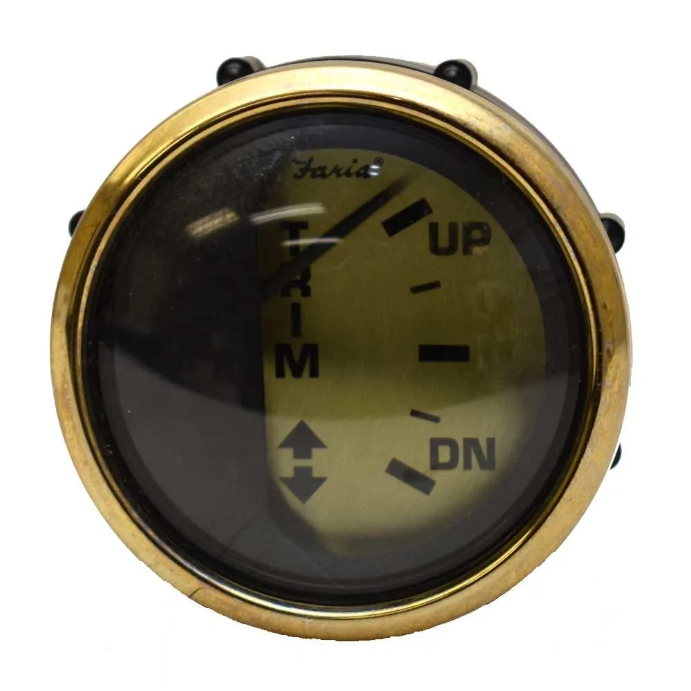Faria Boat Trim Gauge GP9226A | Spun Gold OMC 2 Inch - www ...